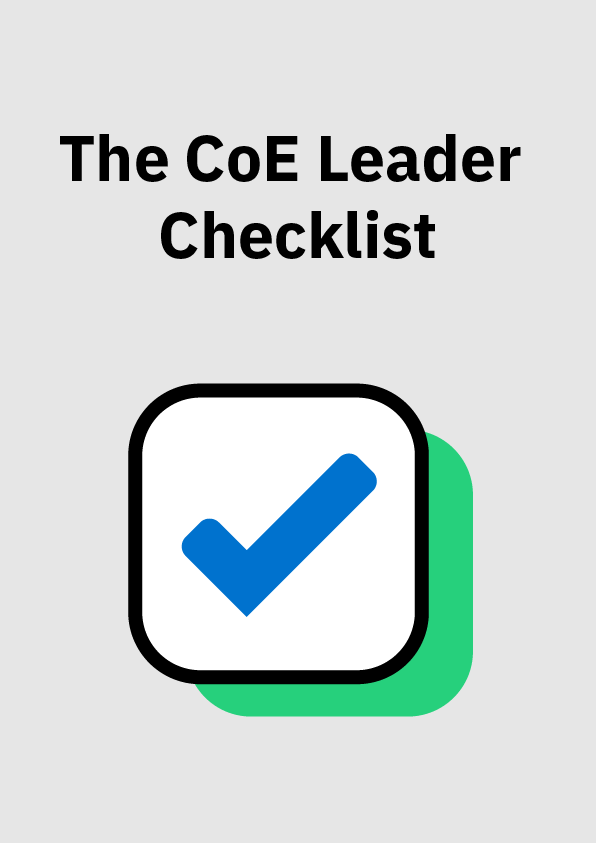 CoE Leader Checklist for Process Automation | Camunda