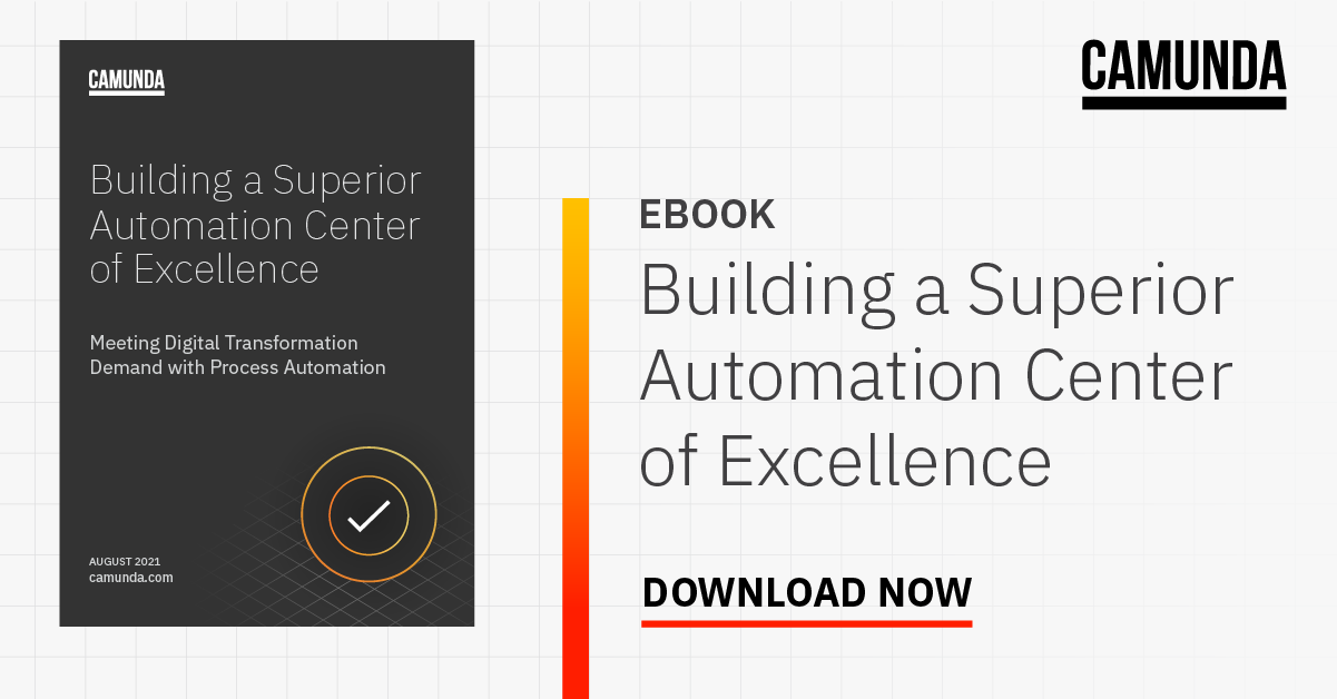 Building an Automation Center of Excellence ebook | Camunda