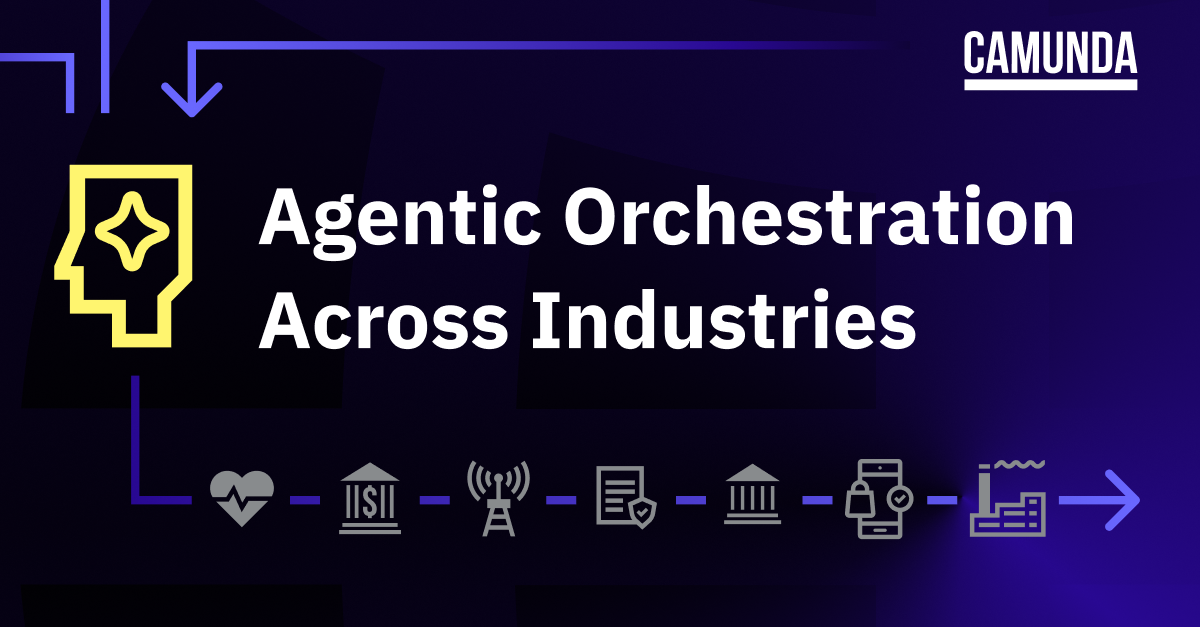 [Infographic] Agentic Orchestration Across Industries | Camunda