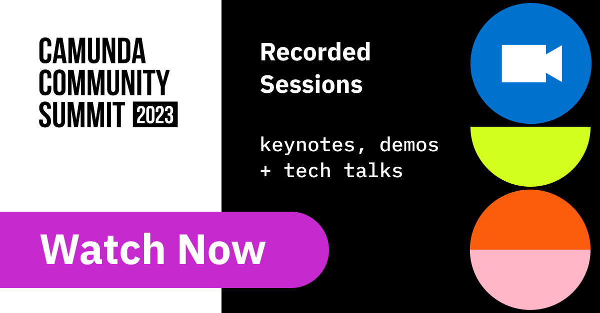 Camunda Community Summit 2023 - Recordings
