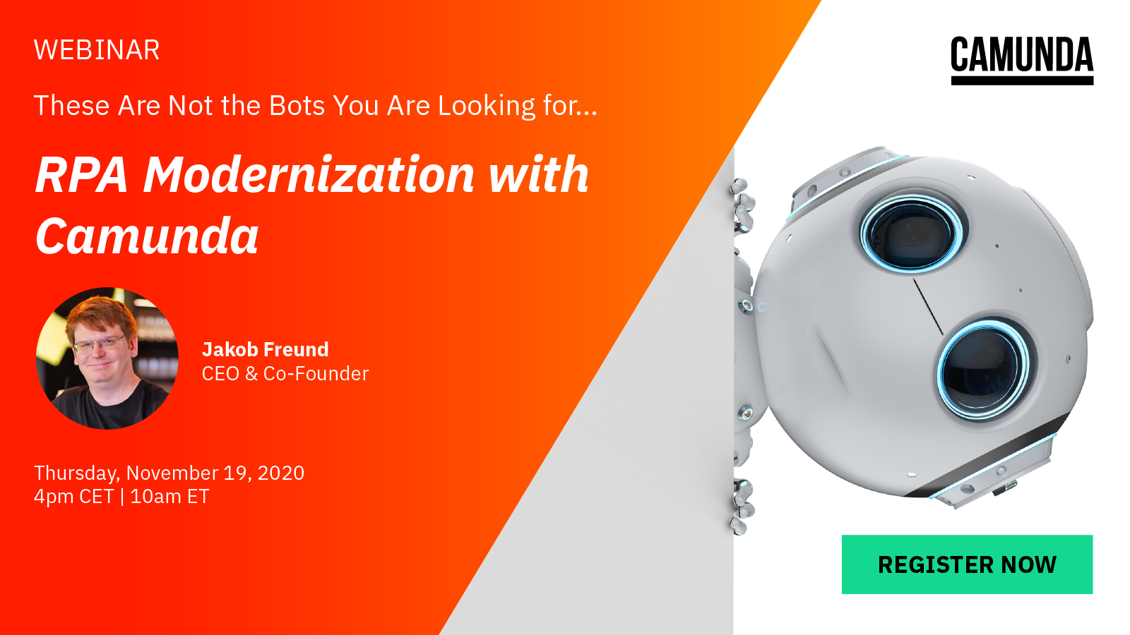Camunda Webinar - RPA Modernization with Camunda